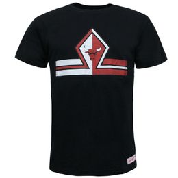 Mitchell & Ness Mitchell & Ness Short Split Trad Chicago Bulls Mens T-Shirt