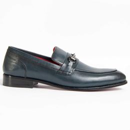 Purapiel Mokassin Imperi5 Blau