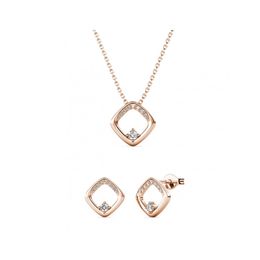 Adelise Set : Rose Gold und Kristall