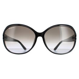Salvatore Ferragamo Oval Damen Schwarz Grau Gradient SF770SA