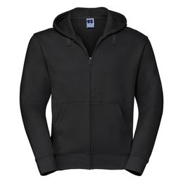 Russel Athletic Russell Mens Authentic Full Zip Hooded Sweatshirt / Hoodie (Schwarz)