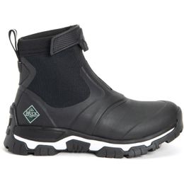 Muck Boots Apex Mid Zip Gummistiefel Schwarz/Wei&szlig;