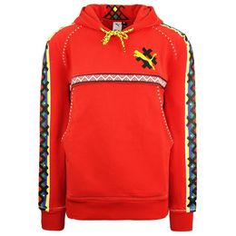 Puma x Jahnkoy Hoodie Red Mens Logo bedruckter Jumper Sweatshirt 596680 47
