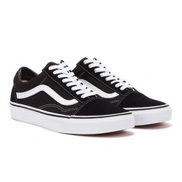 Vans Old Skool Damen Schwarz Segeltuch Turnschuhe