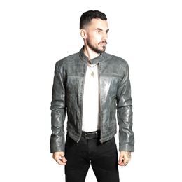 Klassisch geschnittene Herren-Bikerjacke aus Leder &ndash; Austin