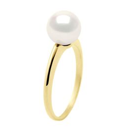 Armreifring &ndash; Wei&szlig;gold &ndash; echte S&uuml;&szlig;wasser-Zuchtperle, rund 7&ndash;8 mm