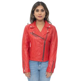 Damen-Leder-Klassiker-Biker-Brando-Jacke-Baku