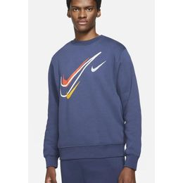 Nike Herren Multi Swoosh Crewneck Sweatshirt in Marine