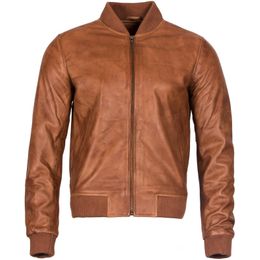 Varisty Leder-Bomberjacke