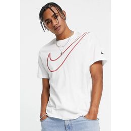 Nike Herren Sportswear T Shirt Big Logo in Wei&szlig;