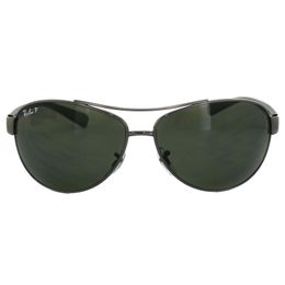 Lunettes De Soleil Ray-Ban 3386 Gunmetal Vert Polaris&eacute; 004/9A 63mm