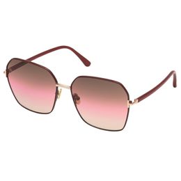 Tom Ford FT0839 69F Claudia-02 Gl�nzende Bordeaux-Sonnenbrille