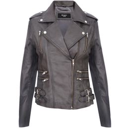 Damen Leder Brando Bikerjacke-Loddon