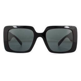 Versace Quadrat Damen Sonnenbrille Schwarz Dunkelgrau