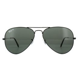 Ray-Ban Sonnenbrille Aviator 3025 002/58 Schwarz Polarisiert