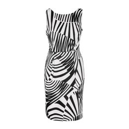 Grafisches Op-Art-inspiriertes Kleid aus Stretch-Baumwolle