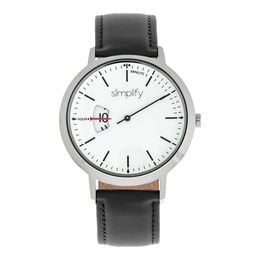 Simplifier la montre &agrave; bracelet en cuir 6500