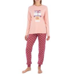 KLP1 Damen-Winterpyjama mit langen &Auml;rmeln