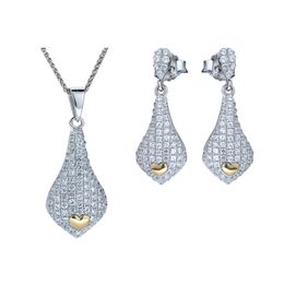 Orphelia Damen 925 Sterling Silber Set: Kettenanh&auml;nger + Ohrringe - Silber SET-5220