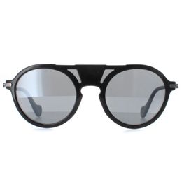 Moncler ML0053 01B schwarz grau Spiegel Sonnenbrille
