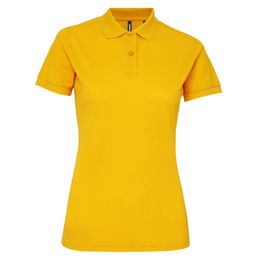 Asquith & Fox - Polo-Shirt mit kurzen &Auml;rmeln - Damen (Gelb)