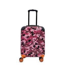Hartschalen-Kabinenkoffer Robuste ABS-Gep&auml;ck-Reisetasche mit 8 R&auml;dern