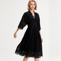 Kimono-&Auml;rmel Spitzenkleid