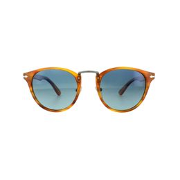 Lunettes De Soleil Persol 3108 960/S3 Bleu Brun Ray&eacute; Polaris&eacute; 49mm