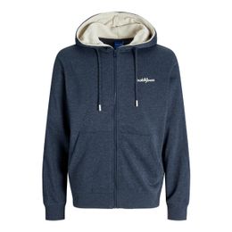 Jack & Jones Herren-Kapuzenpullover der Marke Jack & Jones. Der Hoodie ist aus hochwertiger Baumwolle und Polyester gefertigt. Die feine Mischung dieser Materialien sorgt f&uuml;r einen herrlich warmen Tragekomfort. Marke: Jack & JonesModellname: Jor Tango Zip Sweat Hood Kategorie: HerrenwesteMaterialien: Baumwolle/PolyesterFarben: blau, ecru