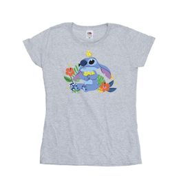 Disney - "Lilo & Stitch Birds" T-Shirt f&uuml;r Damen (Grau)