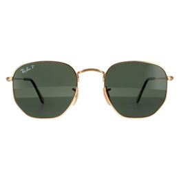 Ray-Ban Square Unisex Gold G-15 Gr&uuml;n Polarisierte Sonnenbrille