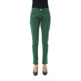 Byblos Damen Gr&uuml;ne Baumwolljeans