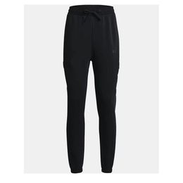 Under Armour Under Armor Project Rock Damen schwarzer Fleece -Trackhosen