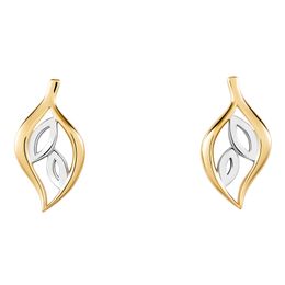 Orphelia 'Charlotte' Ohrstecker f&uuml;r Damen, 925 Sterling Silber - Silber/Gold ZO-7523/G