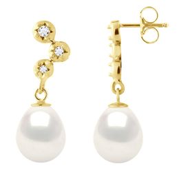 Ohrringe Prestige &ndash; Diamanten 0,12 ct &ndash; Qualit&auml;t HSI &ndash; Gelbgold