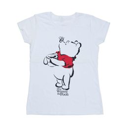 Disney - "Winnie The Pooh Drawing" T-Shirt f&uuml;r Damen (Wei&szlig;)