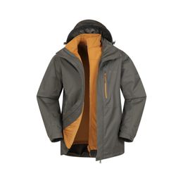 Mountain Warehouse Herren Bracken Extreme 3 in 1 Wasserdichte Jacke (Gr&uuml;n)