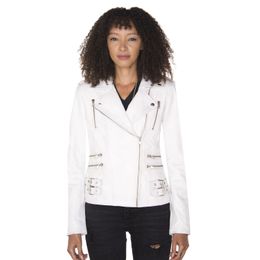 Damen Leder Vintage Brando Bikerjacke-Orlando