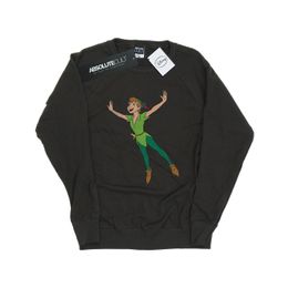 Disney - "Classic Flying Peter Pan" Sweatshirt f&uuml;r Damen (Hellgrau)