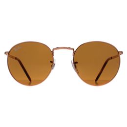 Ray-Ban Rund Unisex Rose Gold Braun RB3637 Neu Rund