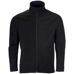SOLS Herren Race Full Zip Wasserabweisende Softshell Jacke (Schwarz)