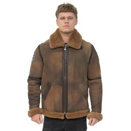 Herren B3 Schaffell WW2 Bomberjacke-Arnsberg