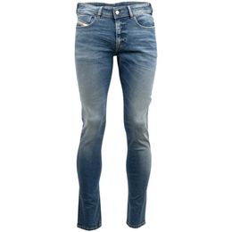 Diesel Sleenker Stone Washed Blue Skinny Jeans