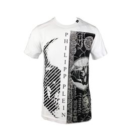 Philipp Plein MTK1448 �Money� 01 Weisses T-Shirt