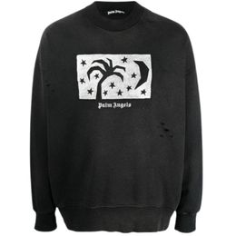 Schwarzes Sweatshirt mit Nightsky-Design von Palm Angels