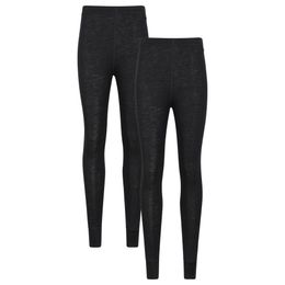 Mountain Warehouse Damen/Damen Merinowolle Base Layer Bottoms (2er Pack) (Schwarz)