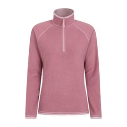Mountain Warehouse - "Montana" Fleece-Oberteil mit halbem Rei&szlig;verschluss f&uuml;r Damen (Hellrosa)