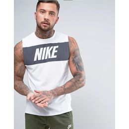 Nike Herren Retro Logo Weste In Wei&szlig;