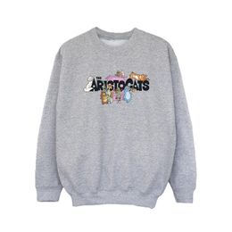 Disney - "The Aristocats Music Logo" Sweatshirt f&uuml;r M&auml;dchen (Grau)