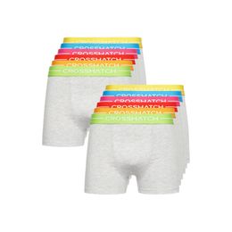 CrossHatch - "Astral" Boxershorts f&uuml;r Herren(12er-Pack) (Grau meliert)